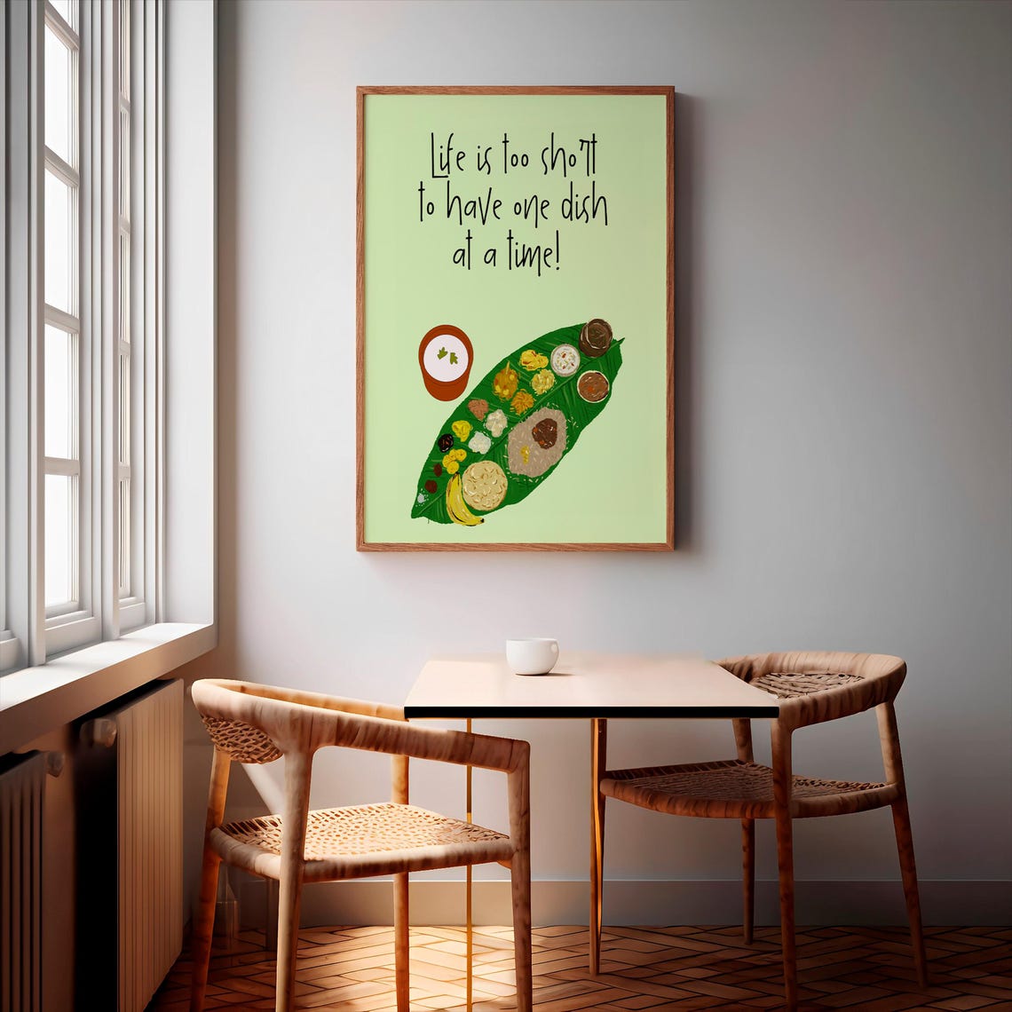 South Indian Sadya Meal Art Print | Chennai Food Culture (digital ...