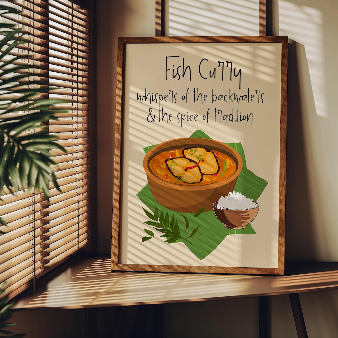 Kerala Fish Curry Art Print: South Indian Food (digital Download) - Etsy