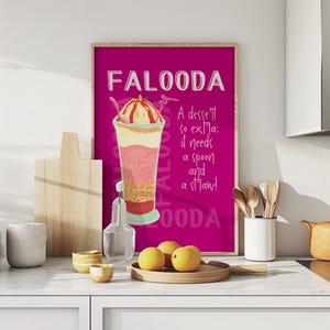 Falooda Art Print: Modern Indian Dessert Poster (digital Download) - Etsy
