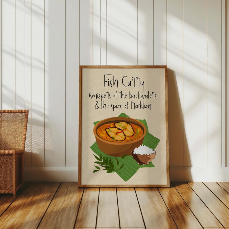 Kerala Fish Curry Art Print: South Indian Food (digital Download) - Etsy