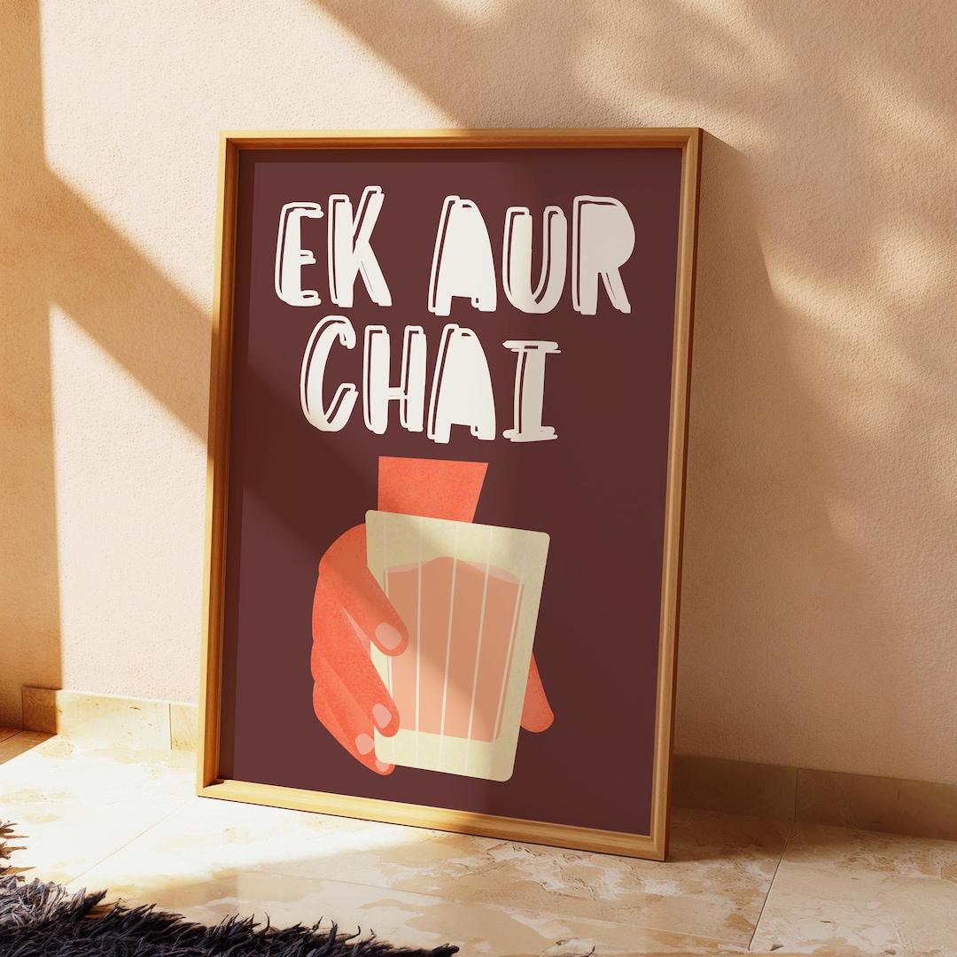 Chai Poster, Indian Tea Print, Kitchen Wall Art, Desi Kitchen, Asian ...