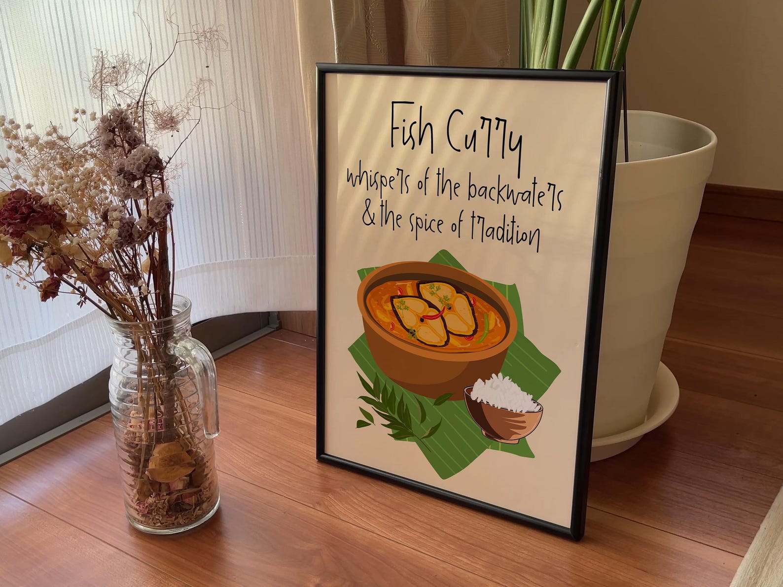 Kerala Fish Curry Art Print: South Indian Food (digital Download) - Etsy