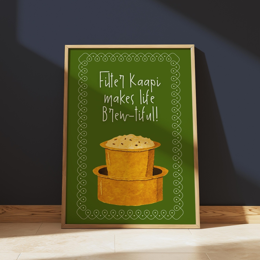South Indian Filter Coffee Kaapi Print: Chennai Food Culture (digital ...