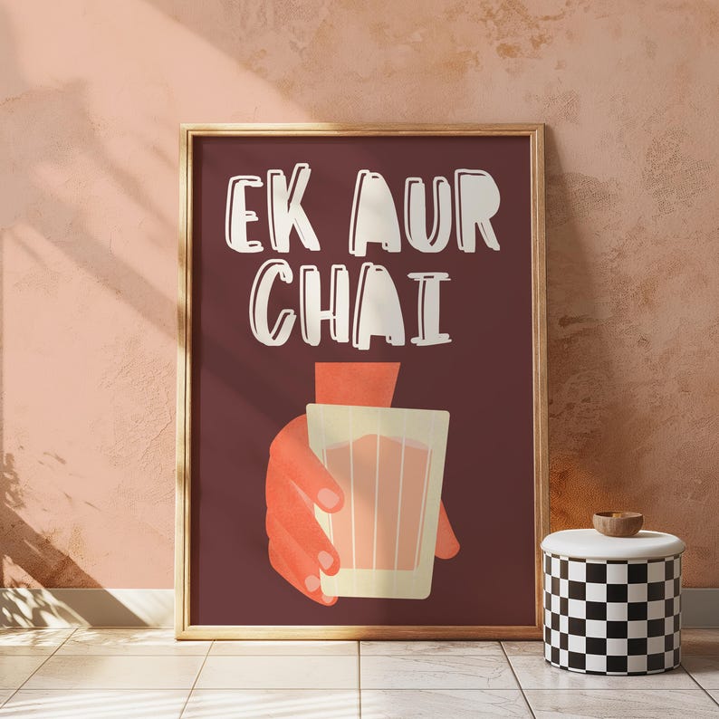 Chai Poster, Indian Tea Print, Kitchen Wall Art, Desi Kitchen, Asian ...