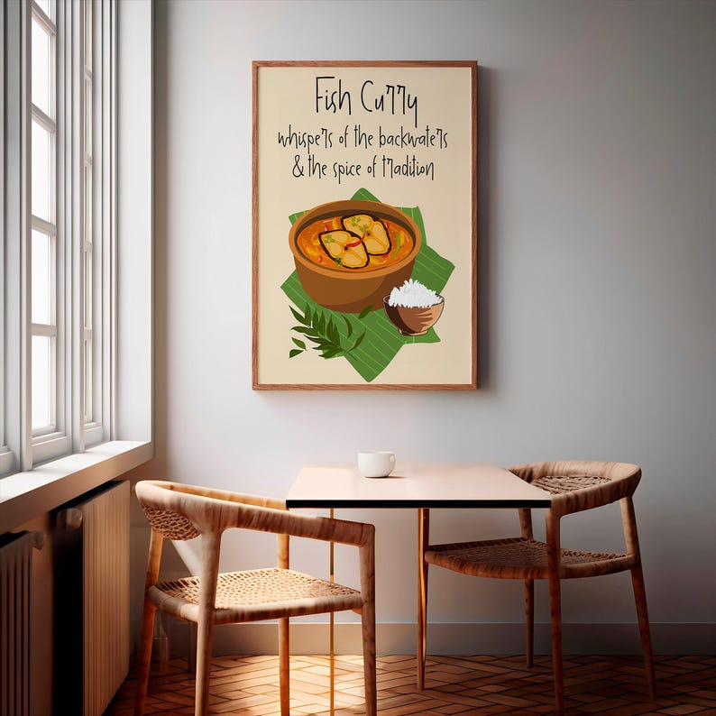 Kerala Fish Curry Art Print: South Indian Food (digital Download) - Etsy