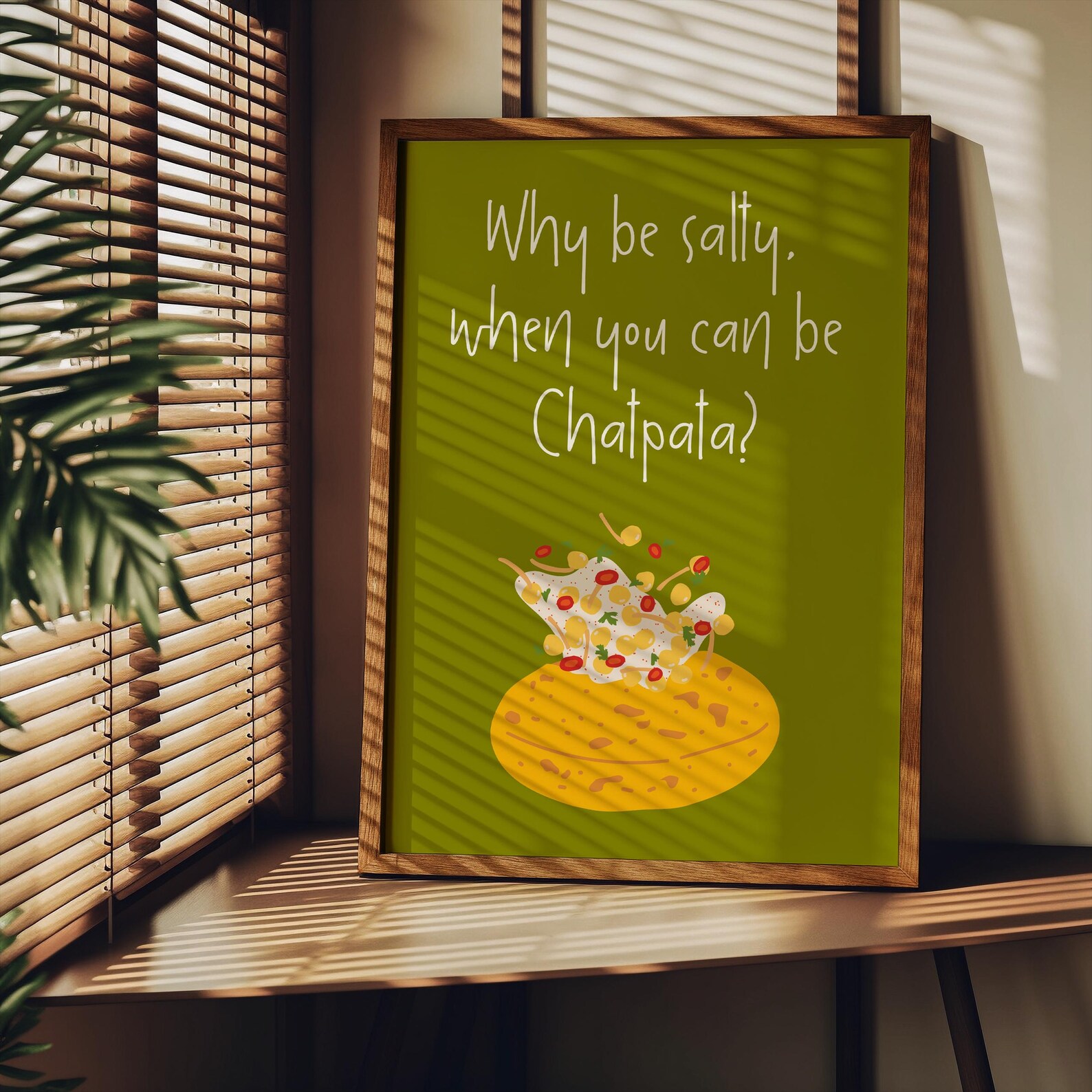 Dahi Puri Art Print: Indian Food Poster, Kitchen Cafe Decor (digital ...