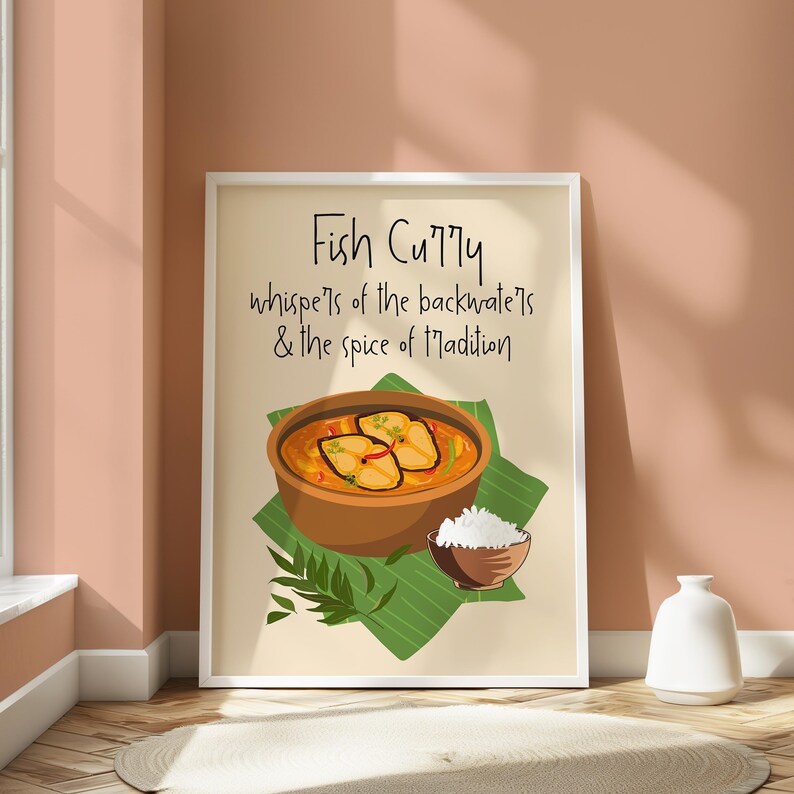 Kerala Fish Curry Art Print: South Indian Food (digital Download) - Etsy