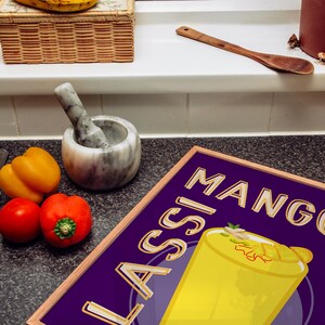 Mango Lassi Art Print Food Poster Modern Food Print Indian Food Art ...