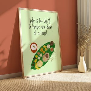 South Indian Sadya Meal Art Print | Chennai Food Culture (digital ...
