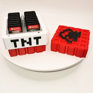 Minecraft TNT Inspired Box With Optional Nintendo Switch Game Case - Etsy