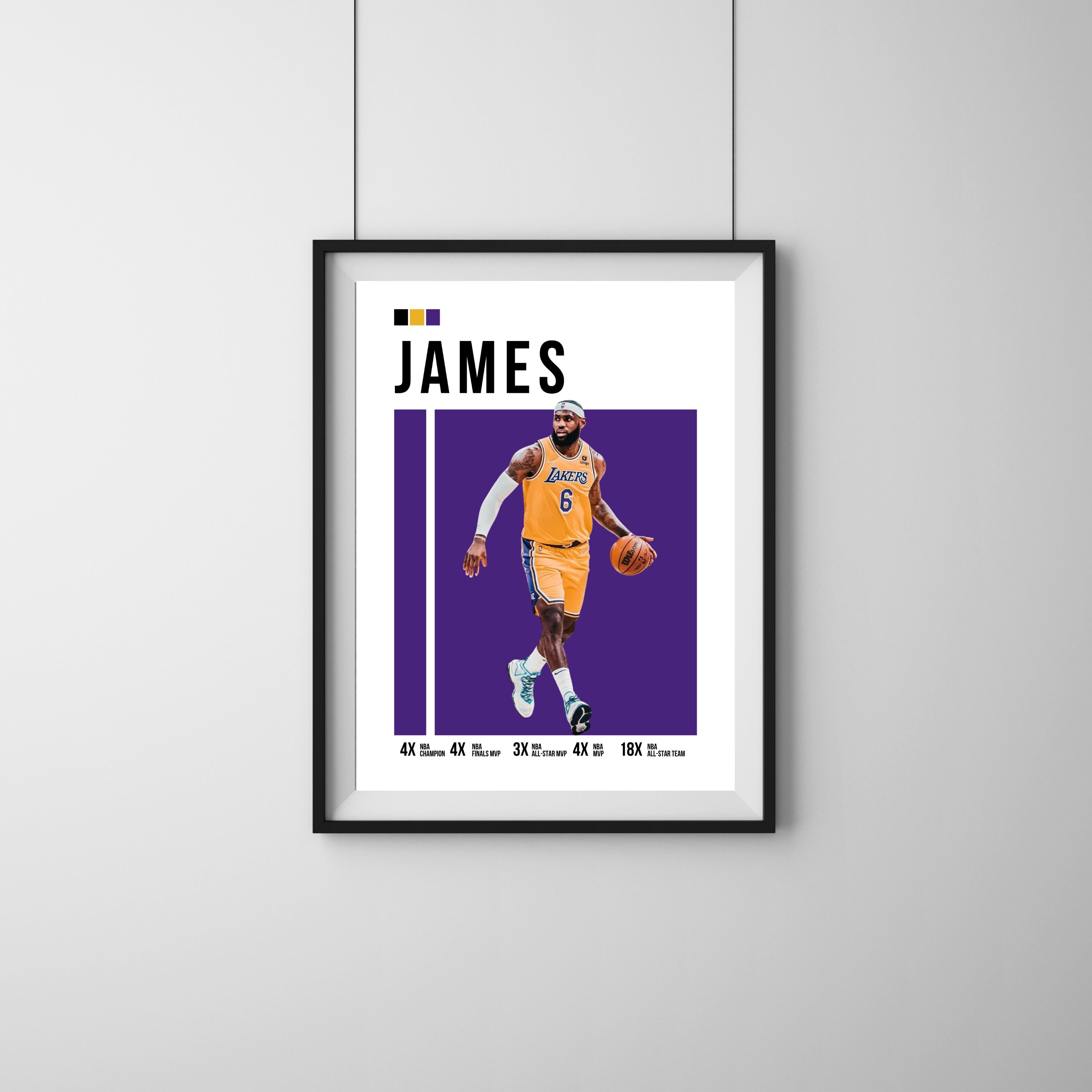 NBA Goats Bryant Lebron and Curry Poster Bundler Printable NBA Poster ...