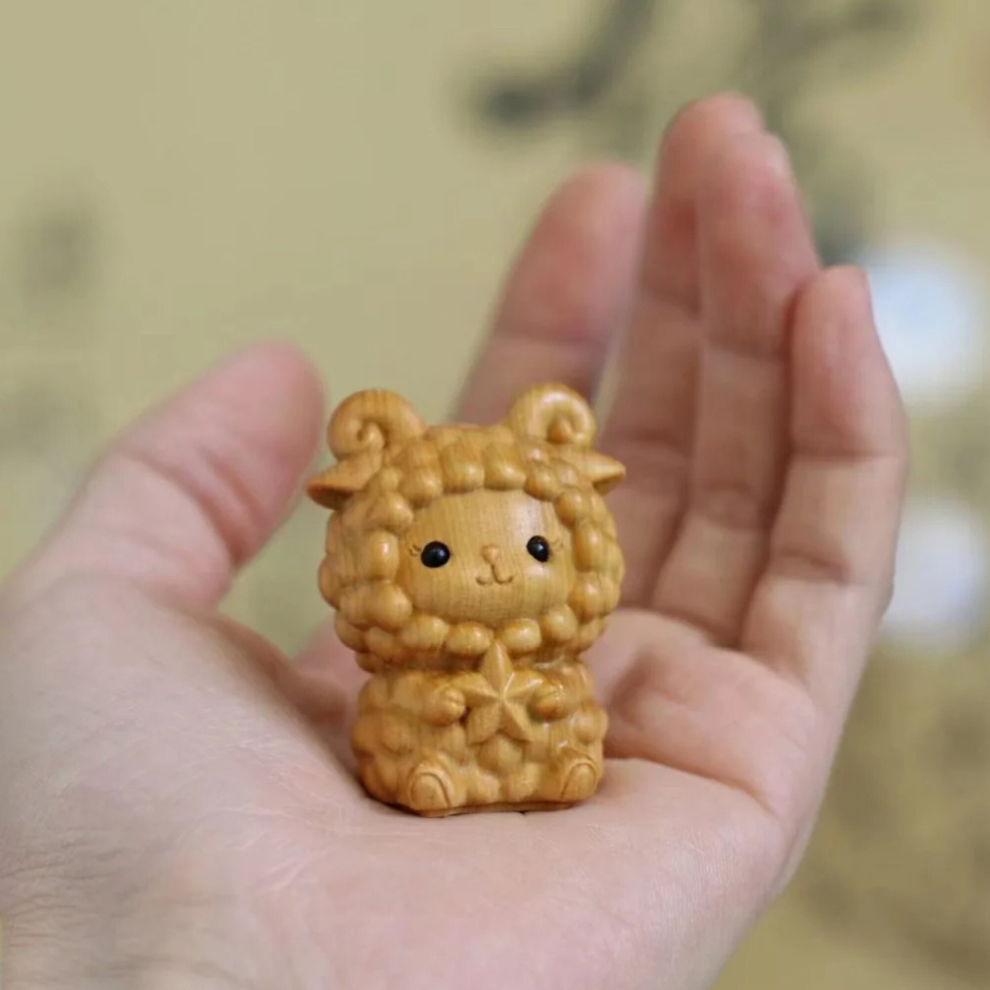 Chinese-style Wood Carving Miniatures: Adorable and Cheerful Animal ...