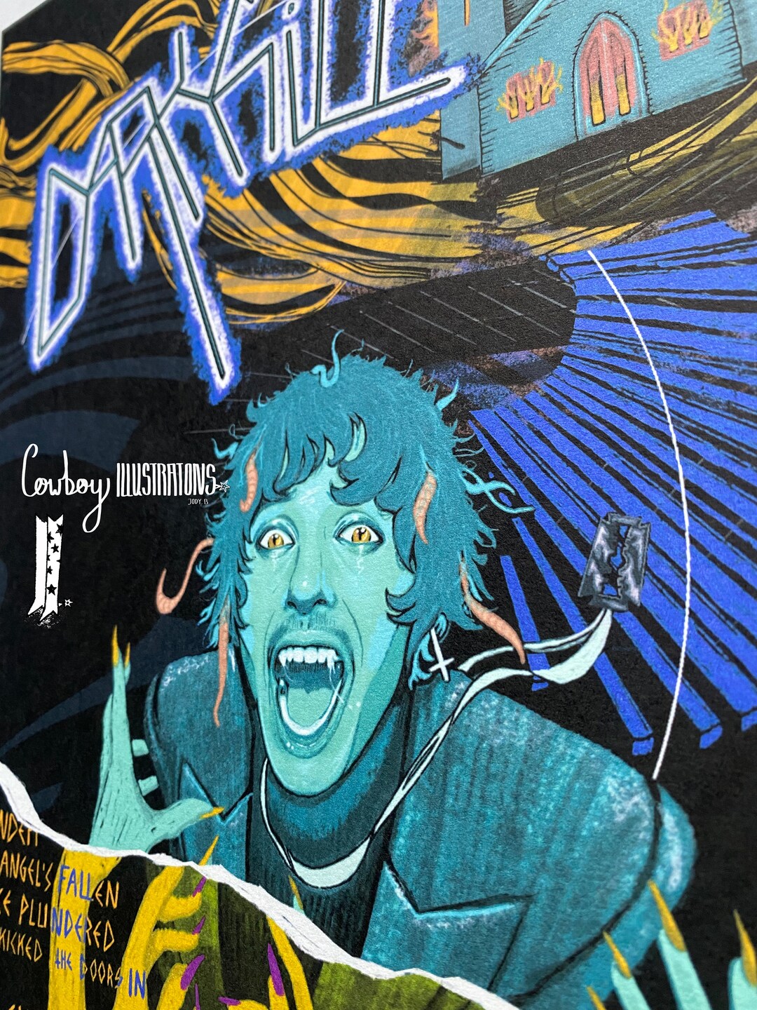 Darkside Band Poster original Colourway - Etsy