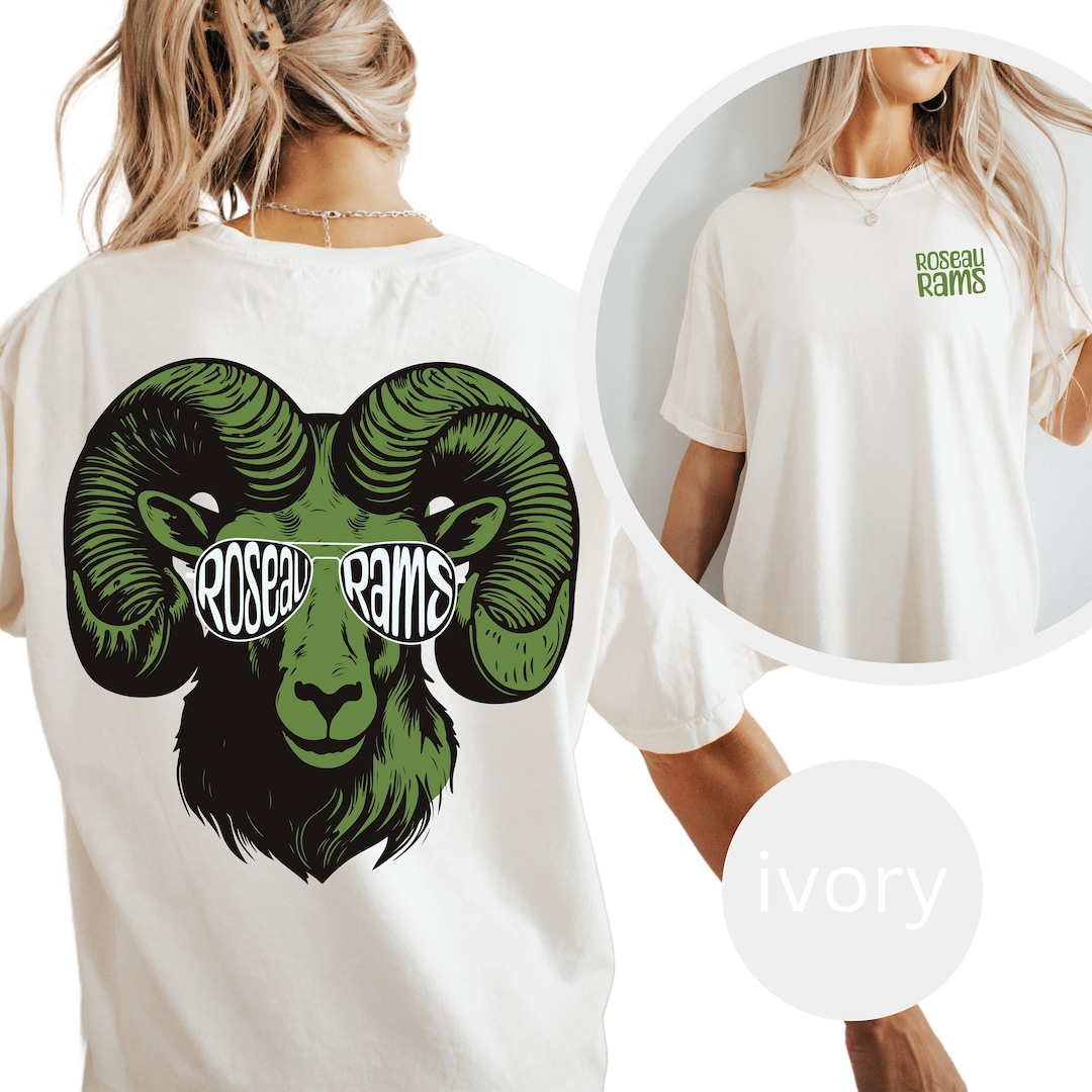 Roseau Rams Tshirt Roseau Rams Shirt Roseau Rams With Aviator ...