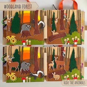 Woodland Busy Book for Kids Quiet Book for Homeschool Nature Study for ...