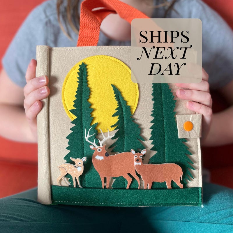 Quiet Book Forest Pattern - Etsy