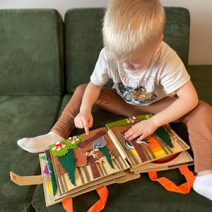 Woodland Busy Book for Kids Quiet Book for Homeschool Nature Study for ...