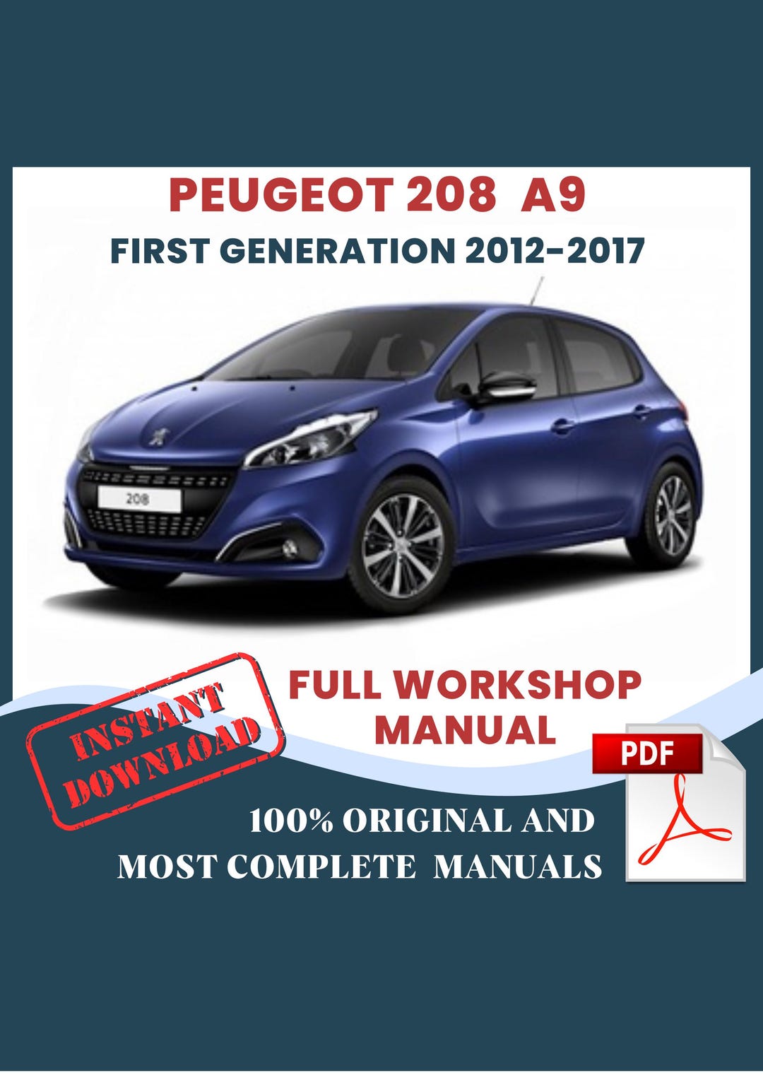 Manual de Reparo do Carro Peugeot 208 A9 2012-2017: Oficina, Serviço ...
