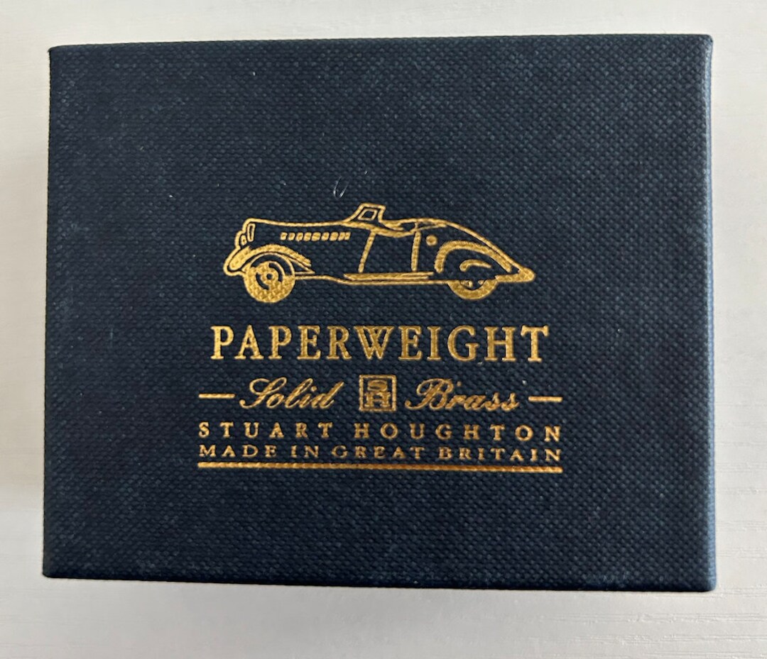 Vintage Solid Brass Stuart Houghton Car Paperweight - Etsy