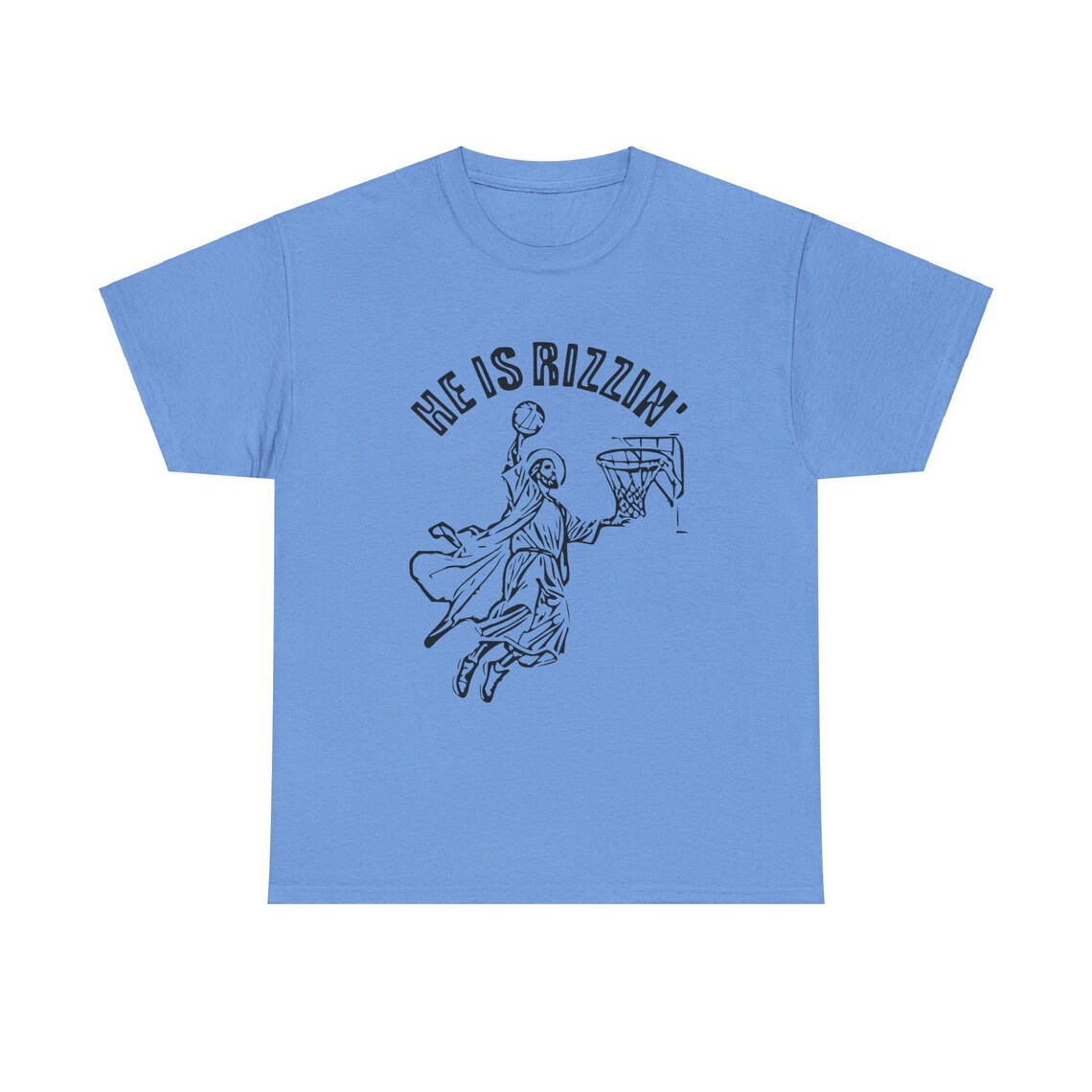 Christian Basketball Tee, Jesus Slam Dunk Shirt, Religious Graphic ...