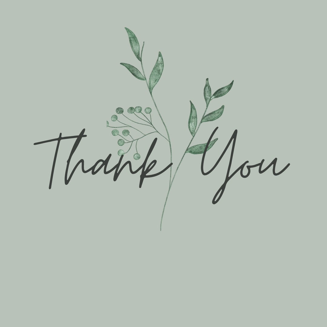 Thank You Custom Sticker - Etsy