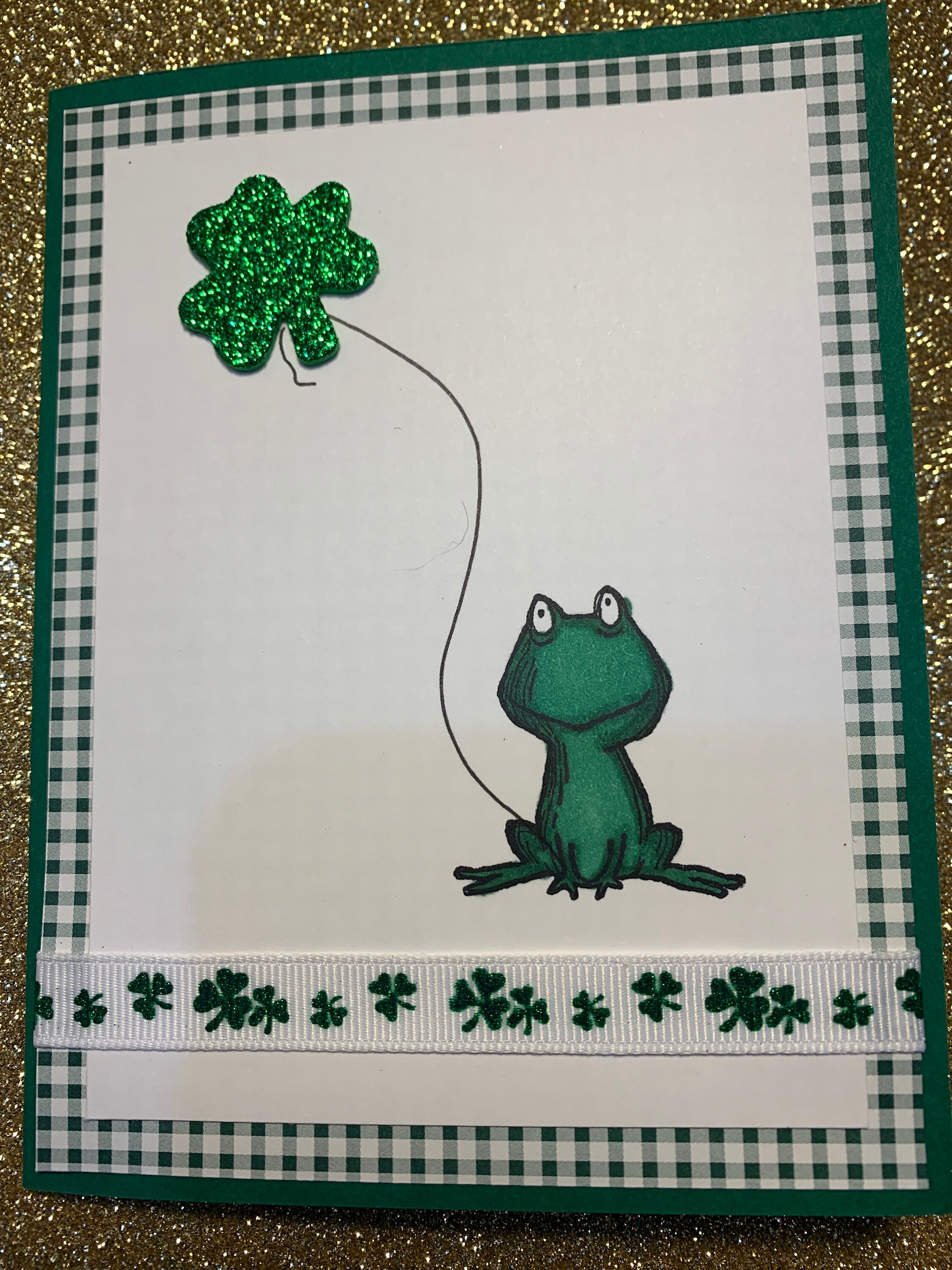 St Patricks Day Shamrock Greeting Card - Etsy
