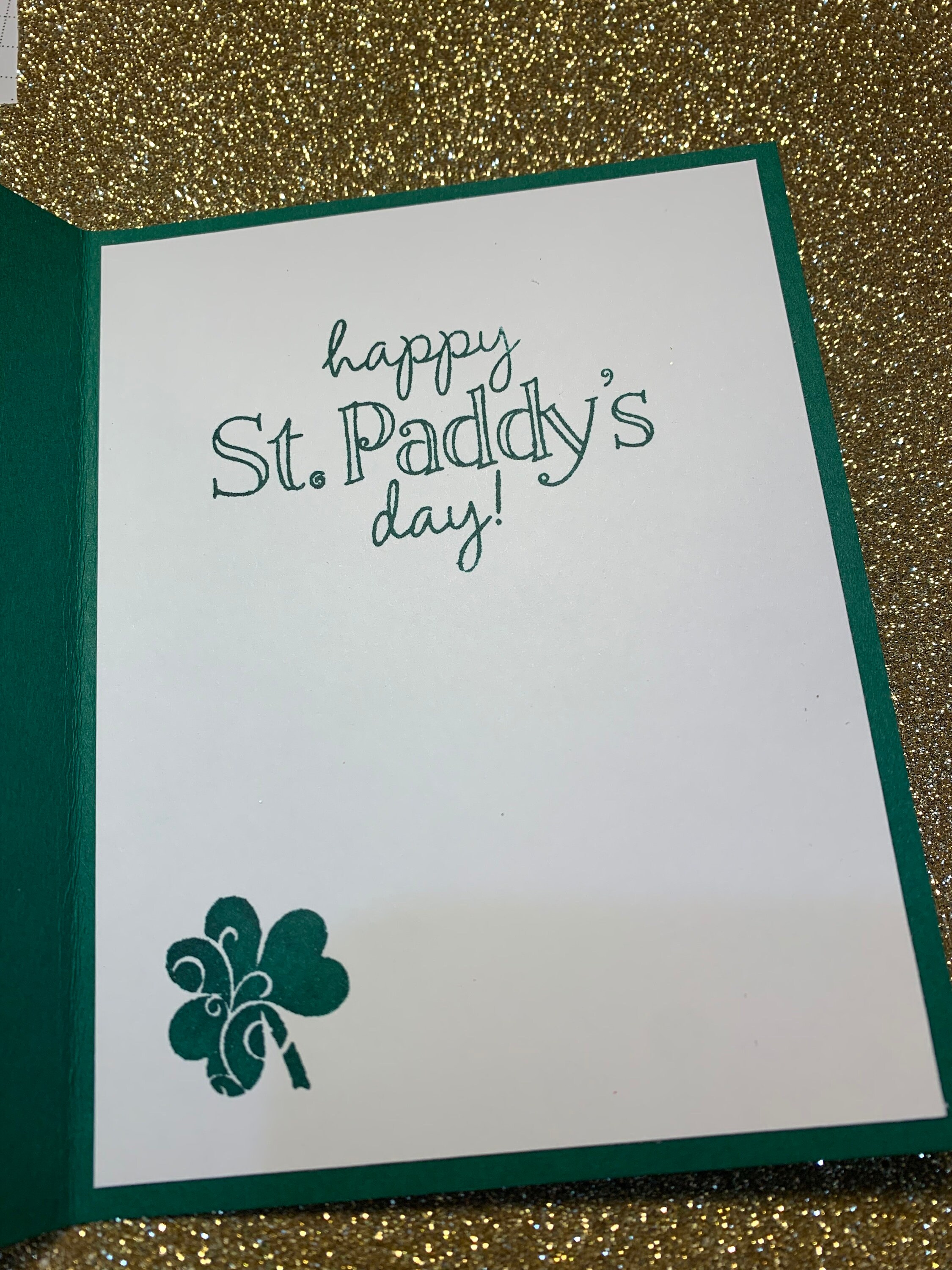 St Patrick’s Day Shamrock Greeting Card - Etsy