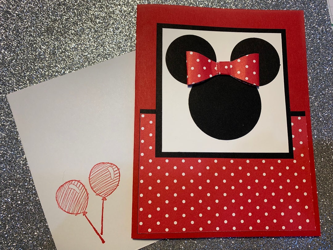 Happy Birthday Mouse Red Greeting Card - Etsy
