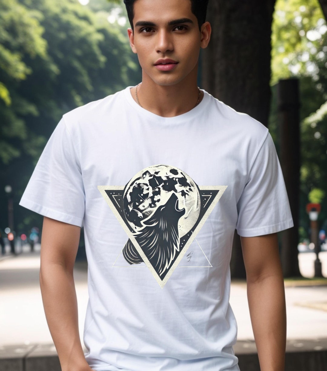 Wolf Howling Unisex Tee Shirt, Nature Enthusiasts Wildlife Lovers ...