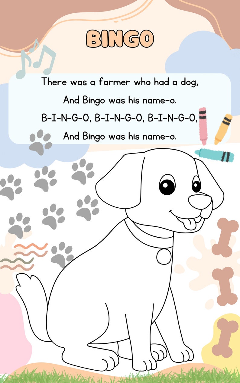 Bundle!! - Nursery Rhymes Coloring Pages, Kids Coloring Pages ...