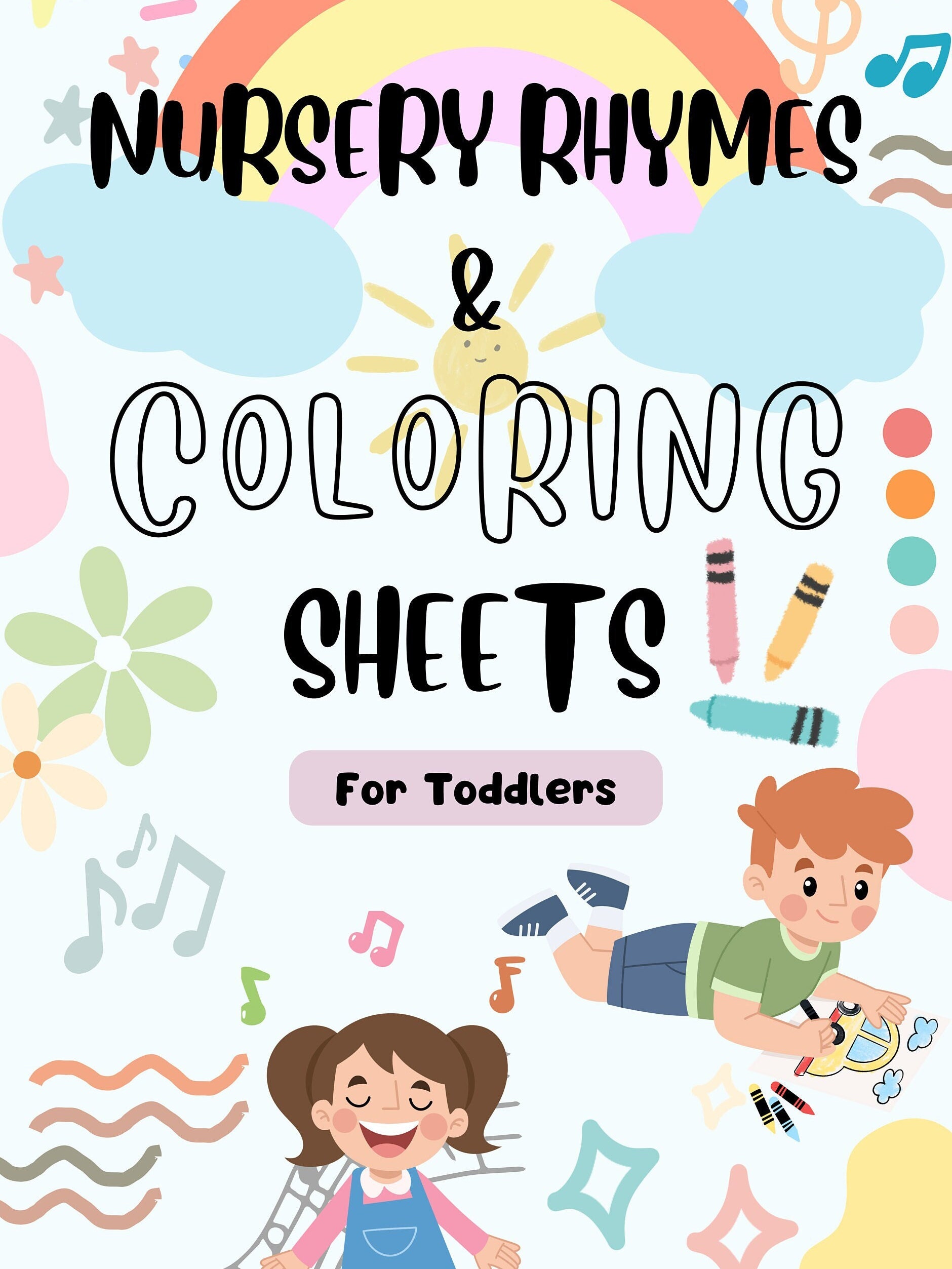 Bundle!! - Nursery Rhymes Coloring Pages, Kids Coloring Pages ...