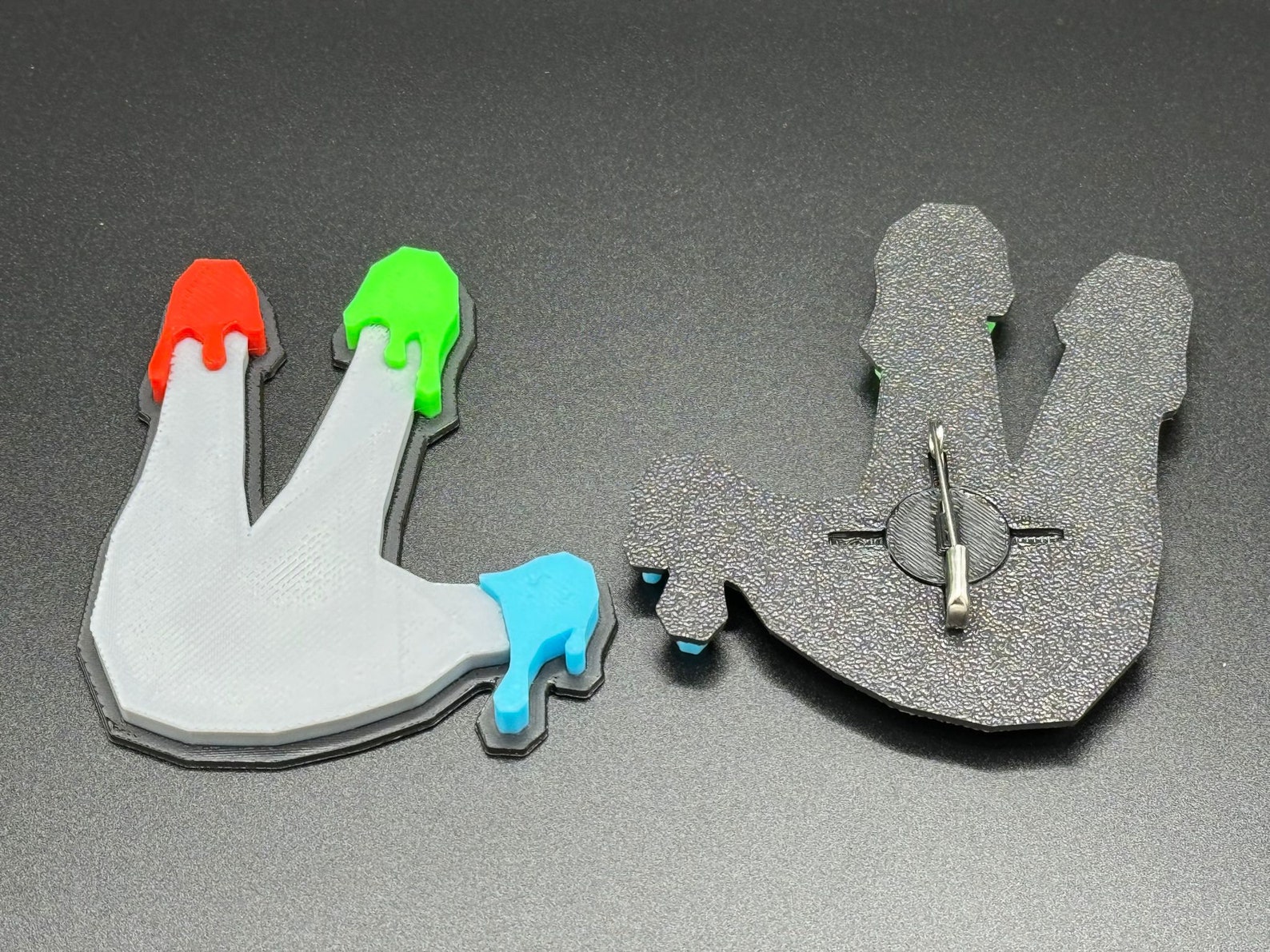 Wearable Finger Painter Badge From Gorilla Tag VR Game - Etsy UK