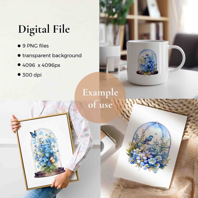 Forget Me Not Clipart Collection, Forget Me Not PNG, Blue Flowers in ...
