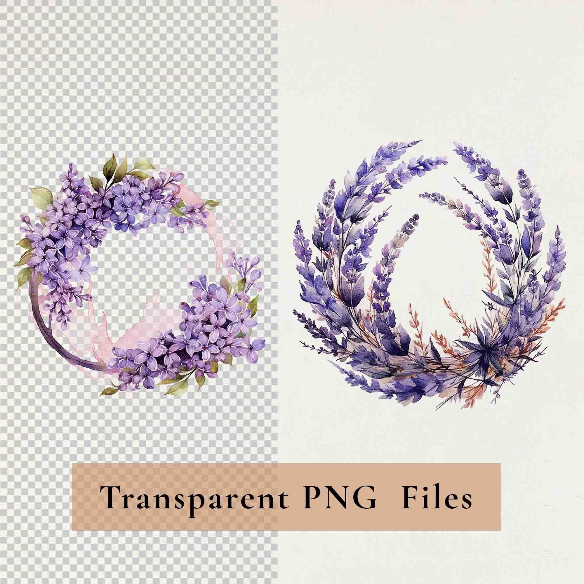 Door Wreath Clipart, Mega Bundle Greenery Clipart, Forget Me Not Wreath ...