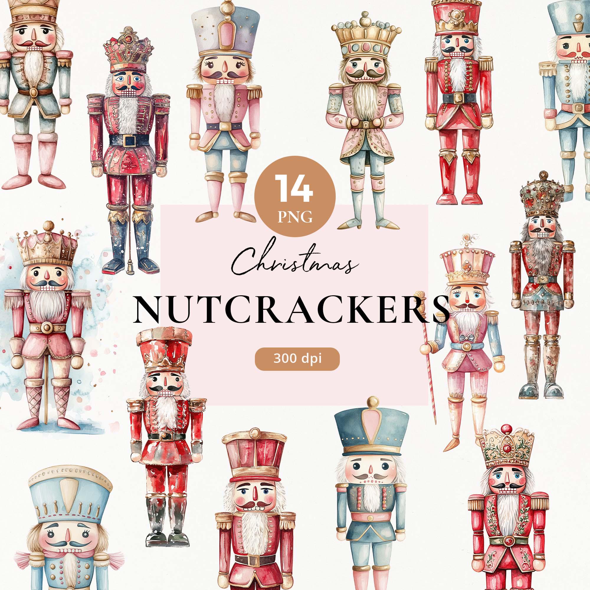 Nutcracker Png, Watercolor Nutcracker Clipart Set, Christmas Red ...