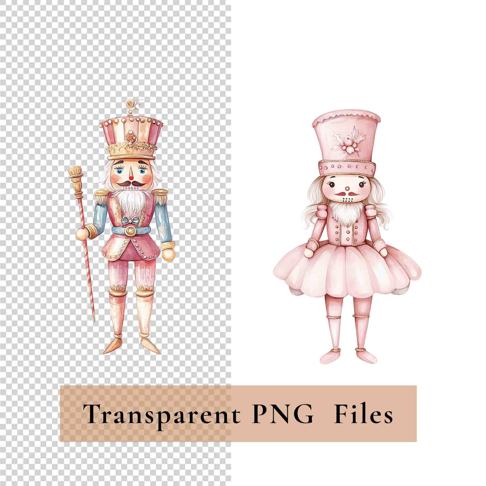 Pink Nutcracker Png, Coquette Christmas, Watercolor Nutcracker Clipart ...