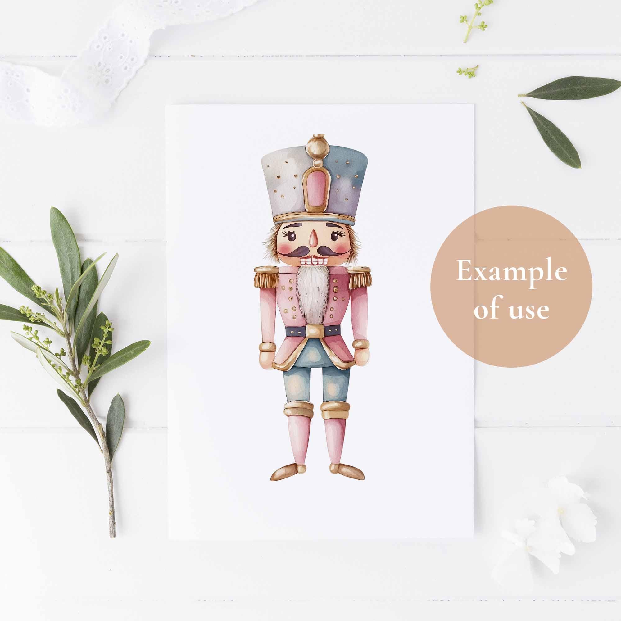 Nutcracker Png, Watercolor Nutcracker Clipart Set, Christmas Red ...