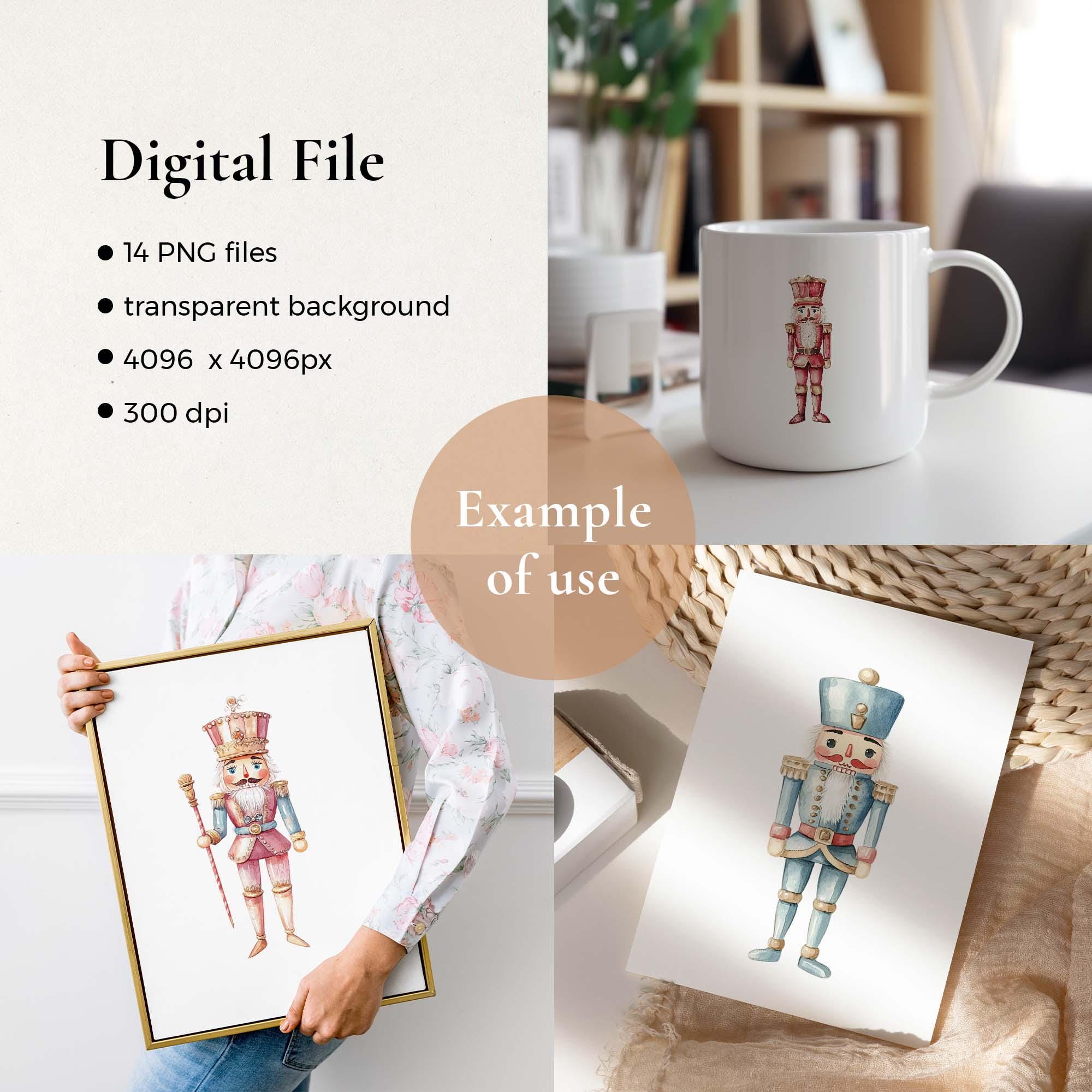 Nutcracker Png, Watercolor Nutcracker Clipart Set, Christmas Red ...