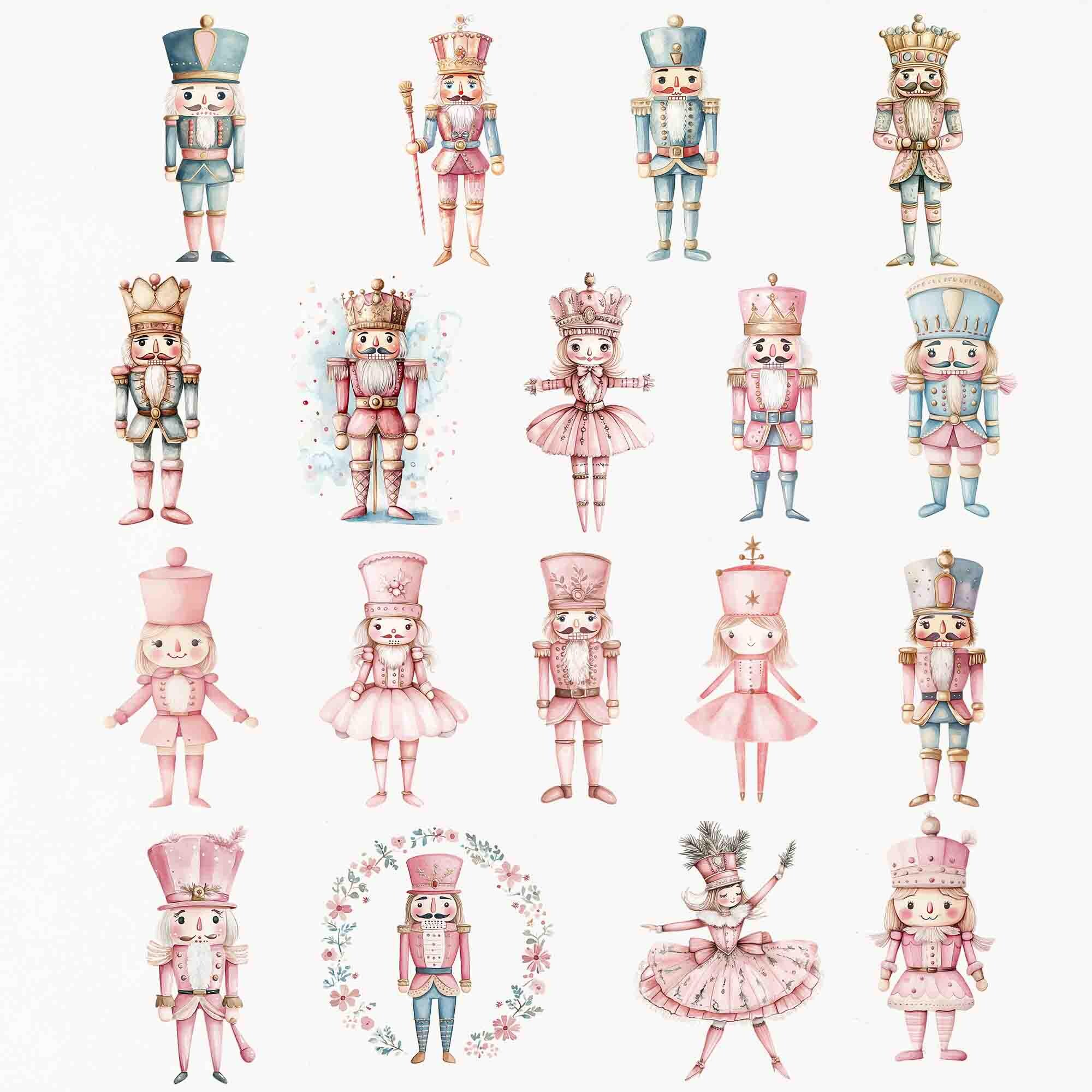 Pink Nutcracker Png, Coquette Christmas, Watercolor Nutcracker Clipart ...
