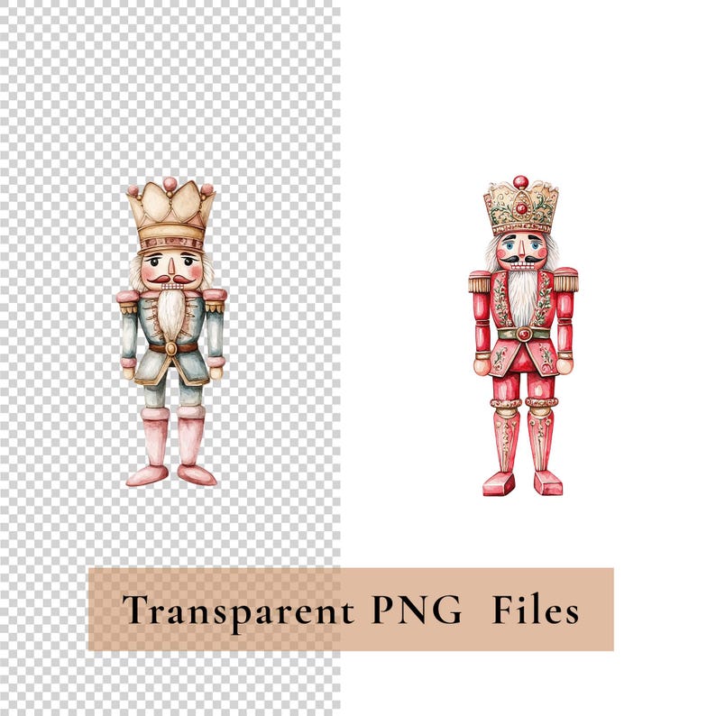 Nutcracker Png, Watercolor Nutcracker Clipart Set, Christmas Red ...