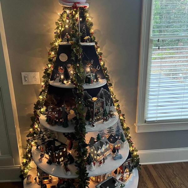Christmas Village Tree - Etsy