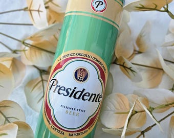 Presidente Beer 20oz. Tumbler, Dominican Republic Iconic Beer, Cerveza ...