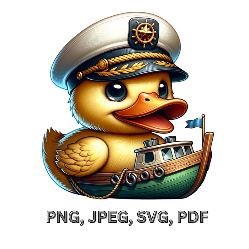 Patito, Ahoy Clipart de dibujos animados lindo pato SVG, Descarga ...