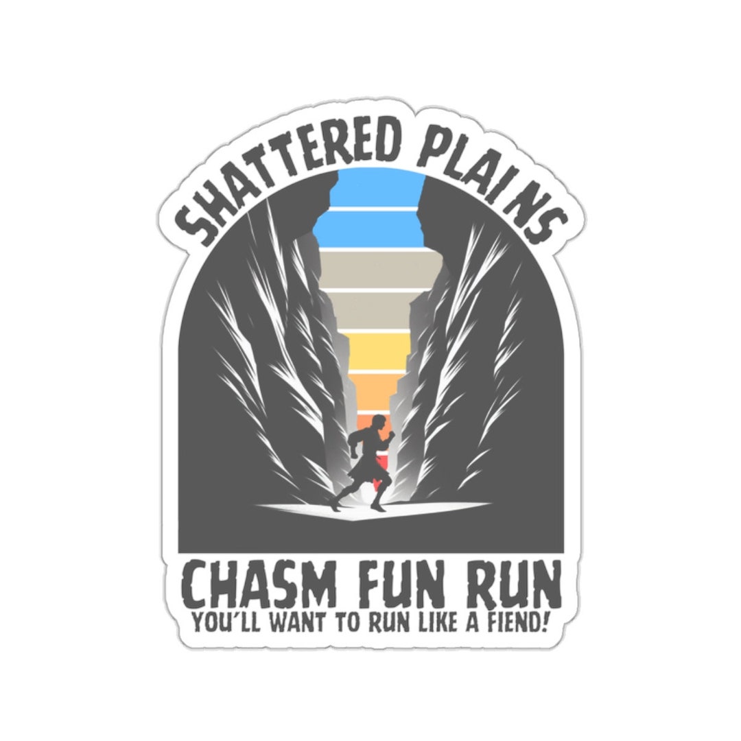 Shattered Plains Chasm Fun Run Sticker! - Etsy