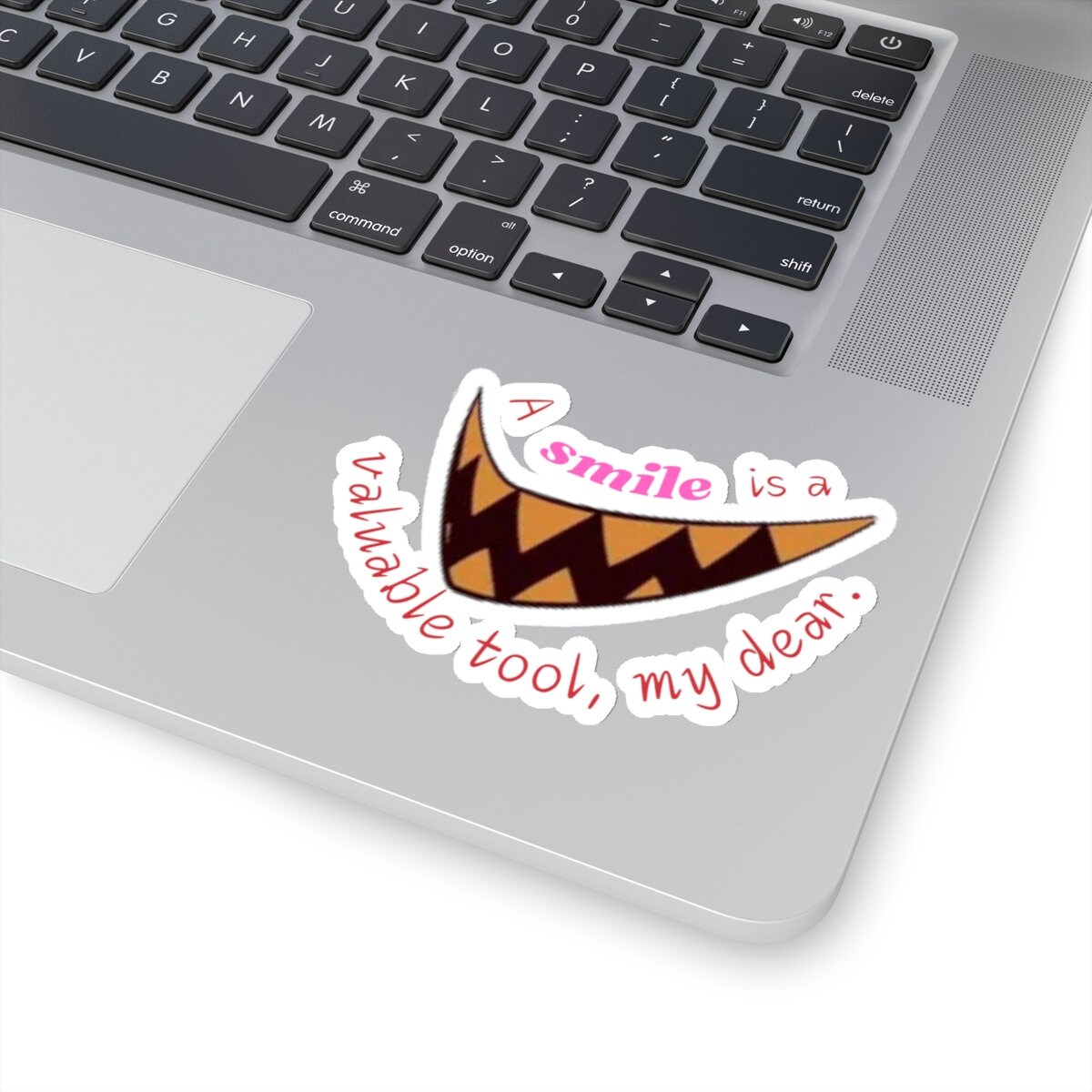 Hazbin Hotel Sticker, Alastor Quote, A Smile is a Valuable Tool ...