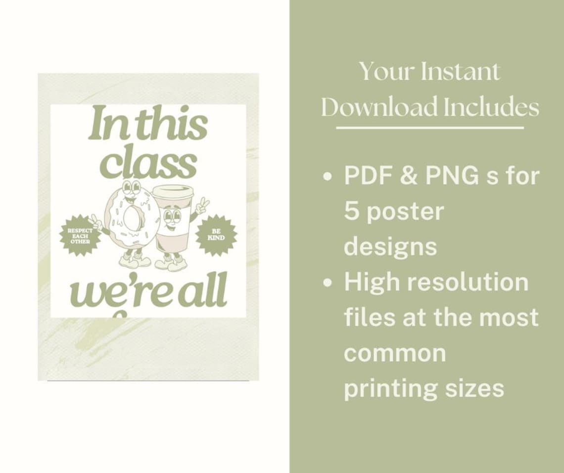 Gen Z Classroom Rules Poster Set - Etsy