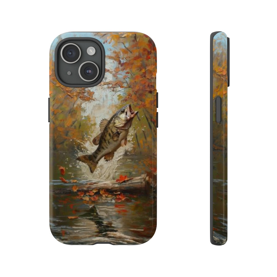 Fishing iPhone 15 Pro Case Bass Fishing iPhone Case for iPhone 14 13 12 ...