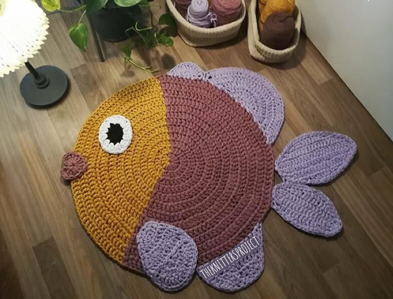 Fish Rug Pattern - Etsy