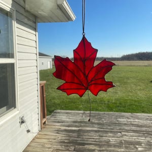 Stained Glass Maple Leaf - Etsy