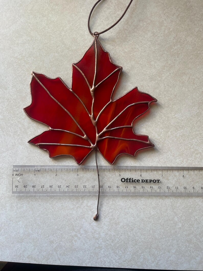 Stained Glass Maple Leaf - Etsy